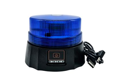China RD-218 Blue 3 Mode Flashing Warning Light for Vehicle Safety Signal Magnetic Mount for sale