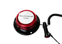 China RD-208 Red LED Warning Light 12-24V Rubber Suction Cup Mount For Emergency Vehicles for sale
