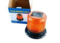 China Amber Lens Strobe Solar Wireless Beacon Light for Road Construction Vehicle for sale