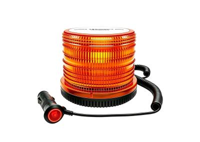 China Magnetic LED Beacon Lights Amber 12-24V Strobe / Rotating Mode With 72 LED Chips for sale