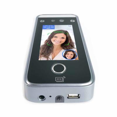China HD Screen Biometric Face Attendance Machine Long Distance Time Attendance And Access for sale