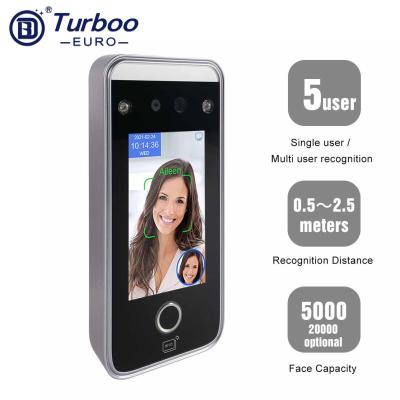 China Single/ Multi User Face Time Attendance Machine 4.3 Inch Touch Screen 12V DC for sale