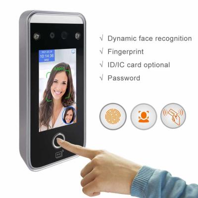 China Access Control Face Recognition Attendance Machine Capacitive Touch Screen Virtual Keyboard for sale