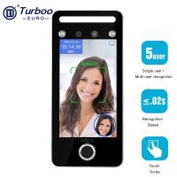 China Dynamic Face Recognition Attendance Machine 5 Inch TFT Capacitive Touch Color Screen for sale