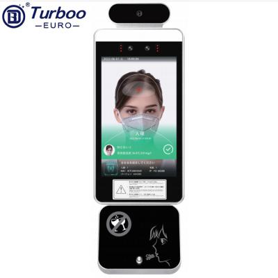 China 8 Inch IPS Alcohol Detection Face Terminal Touchless Screen EMMC 8G Local Storage for sale