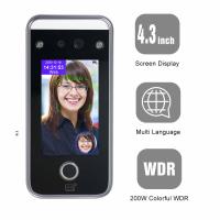 China Binocular Camera Face Recognition Attendance Machine 0.5 - 2.5m 0.2s Recognition Speed for sale