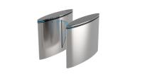 China Stainless Steel Retractable Flap Barrier Gate Infrared Anti Clipping With Two Wing for sale