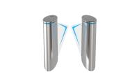 China Stainless Steel Retractable Flap Barrier Gate Infrared Anti Clipping With Two Wing for sale