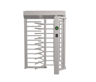 China Hotel Access Control Cross Full Height Turnstile Single Directional Dry Contact for sale