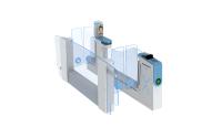 China 2mm Cold Plate Paint Speed Gate Turnstile Airport Security Access Control Turnstile for sale