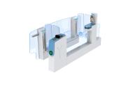 China 2mm Cold Plate Paint Speed Gate Turnstile Airport Security Access Control Turnstile for sale