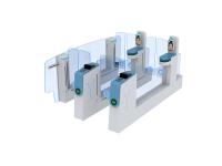 China 2mm Cold Plate Paint Speed Gate Turnstile Airport Security Access Control Turnstile for sale