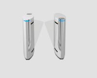 China 304 Stainless Steel Flap Barrier Gate Retractable High Security With RFID Face Recognition for sale