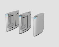 China 304 Stainless Steel Flap Barrier Gate Retractable High Security With RFID Face Recognition for sale