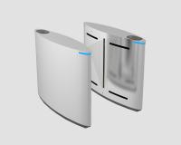 China 304 Stainless Steel Flap Barrier Gate Retractable High Security With RFID Face Recognition for sale