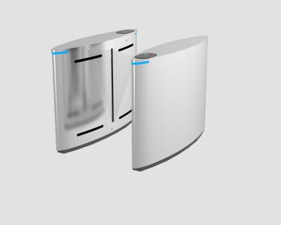 China 304 Stainless Steel Flap Barrier Gate Retractable High Security With RFID Face Recognition for sale