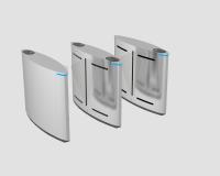 China 304 Stainless Steel Flap Barrier Gate Retractable High Security With RFID Face Recognition for sale