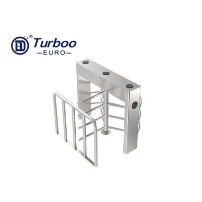 China Access Control full height sliding turnstile SUS304 1.2mm Stainless Steel for sale