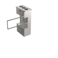 China SUS304 Stainless Steel Waist-Height Swing Barrier Turnstile Office Building Access Swing Gate 24V Revolving Door for sale