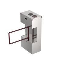 China Supermarket Entrance Biometric Swing Barrier Turnstile Revolving Door 24V for sale