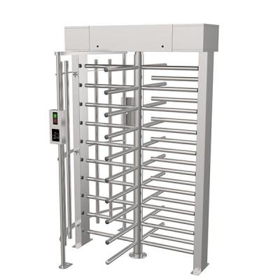 China Intelligent Flexible Full Height Turnstile AC 100V metal revolving gate for sale
