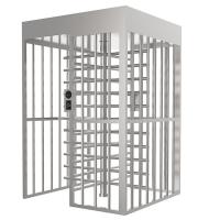 China Intelligent Flexible Full Height Turnstile AC 100V metal revolving gate for sale