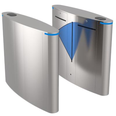 China Stadium Flap Barrier Turnstile Door Access Control 550mm Bidirectional Passage for sale