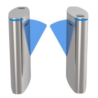 China 1.2mm SUS304 Flap Access Control Turnstile Gate 0.2s For Gym Metro for sale