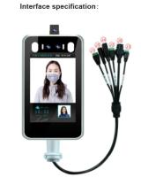 China Night Vision Face Recognition Attendance Machine 7in DC 12V 3A for sale