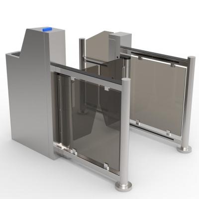 China Automatic Flap Barrier Barcode Scanner Turnstile 304 Stainless for sale
