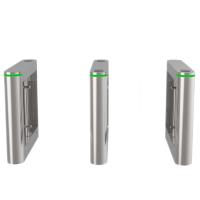 China Automatic Glass Swing Turnstile gate 600mm Intelligent Entrance Guard for sale