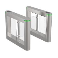 China Automatic Glass Swing Turnstile gate 600mm Intelligent Entrance Guard for sale