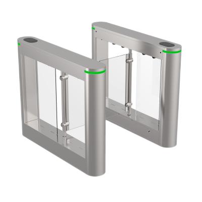 China Automatic Glass Swing Turnstile gate 600mm Intelligent Entrance Guard for sale