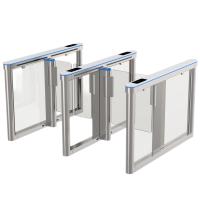 China Metro station Fastlane Optical Turnstiles Automatic 900mm Acess Control System for sale