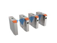 China Speed Barrier Glass Turnstile Gate Acrylic Baffle 20W For Office for sale