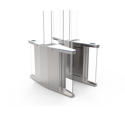 China CE Approved Automatic Swing Barrier Turnstile Gate SUS304 With Code Reader for sale