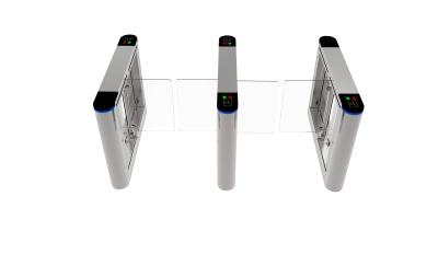 China Infrared Sensors Swing Barrier Turnstile gate 800mm width Face Recognition Passing for sale