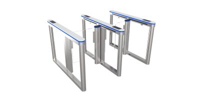 China Access Control Swing Barrier Turnstile Entry Systems IP44 IC ID Fast Passing for sale