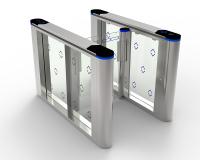 China Electric Swing Barrier Access Control Turnstile Transparent 50hz For Lobby for sale