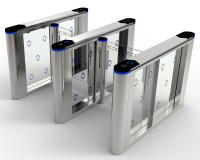 China Electric Transparent Swing Turnstile Gate access control 600mm width for sale
