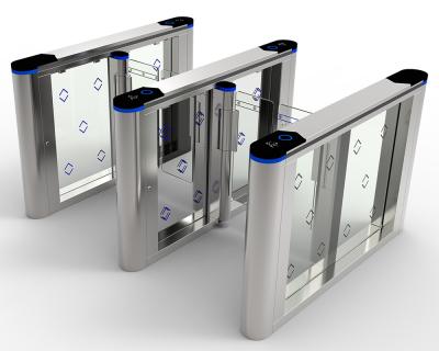 China Electric Transparent Swing Turnstile Gate access control 600mm width for sale
