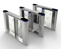 China Electric Transparent Swing Turnstile Gate access control 600mm width for sale
