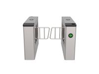 China Small Swing Turnstile Parking Barrier Gate With Fingerprint Square Mechanical Swing Turnstile Gate for sale