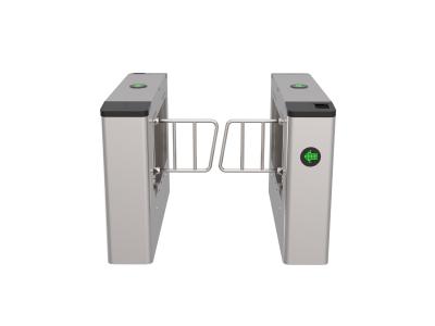 China Small Swing Turnstile Parking Barrier Gate With Fingerprint Square Mechanical Swing Turnstile Gate for sale