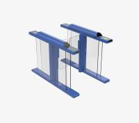 China Code Reader Speed Gate Turnstile 50hz SUS304 Flap Barrier Gate for sale