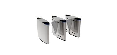 China SUS304 Flap Barrier bi directional turnstile Face Recognition Access Control System for sale
