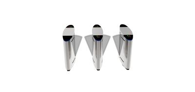 China 240v Ir Sensor Flap Swing Barrier Turnstile gate with Face Recognition for sale