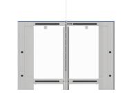 China Servo Motor Barcode Scanner Turnstile Gate 60hz For Commercial Building for sale