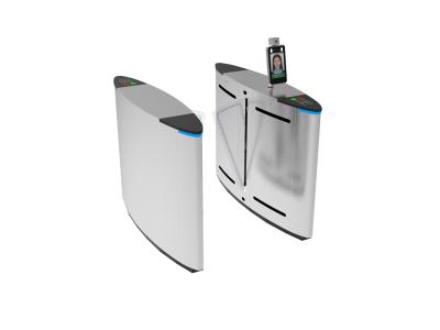 China Qr Bar Code Retractable Flap Barrier Turnstile With Face Recognition SUS304 for sale