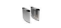 China Qr Bar Code Retractable Flap Barrier Turnstile With Face Recognition SUS304 for sale